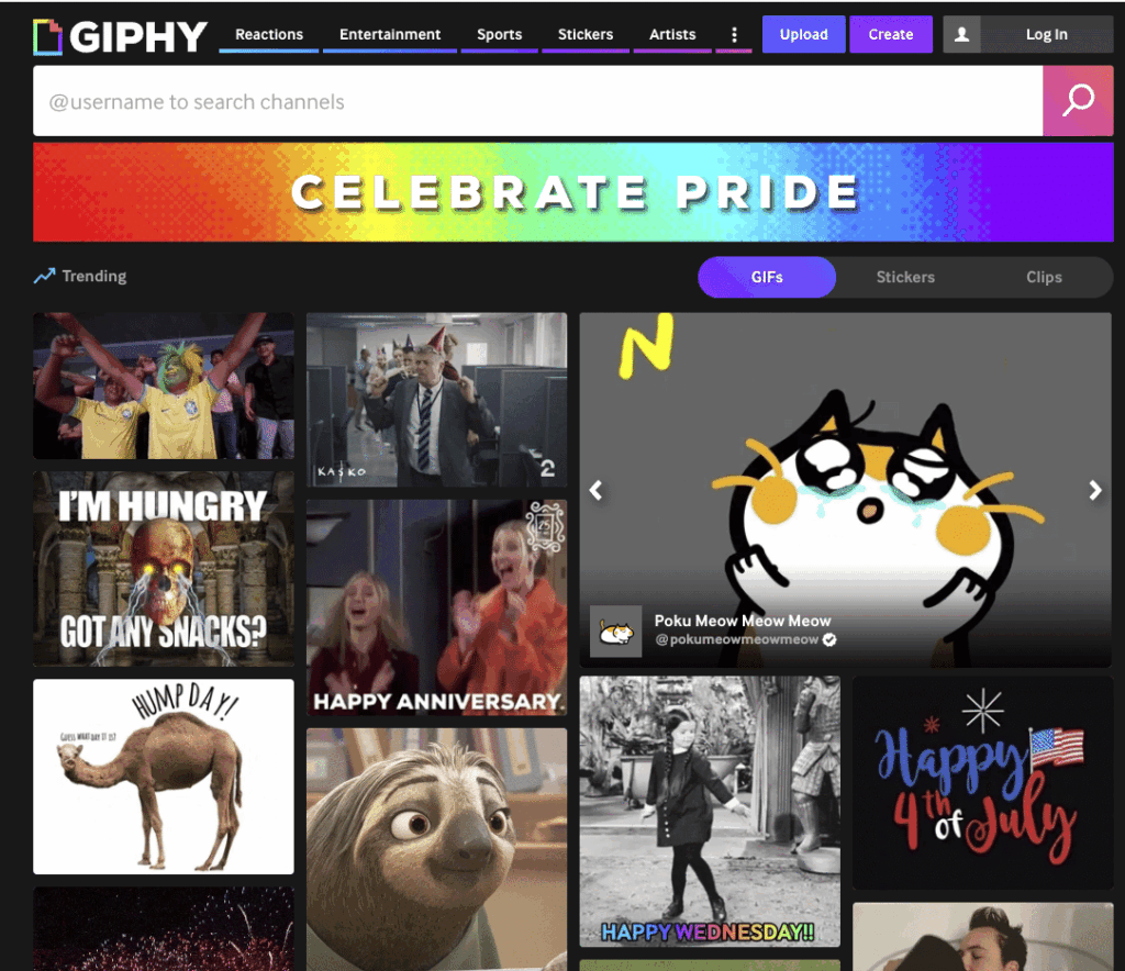Herramientas para crear memes virales: Getyarn y GIPHY